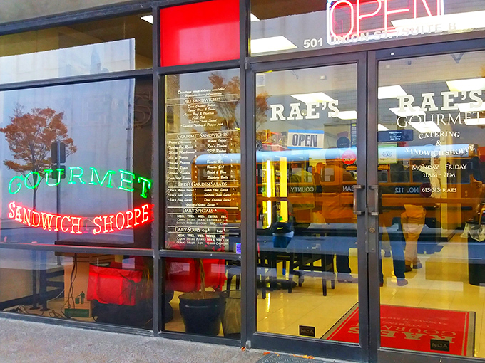 That neon "GOURMET" sign isn't just advertising - it's a promise this cozy shop delivers daily.