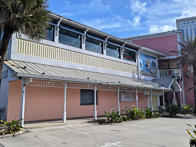 Sand on the Beach delivers exactly what it promises – casual dining where your feet can wiggle in the actual sand while you eat.