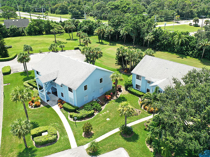 Sebastian's waterfront offers the perfect blend of blue skies, palm trees, and peaceful park benches for watching the world float by.