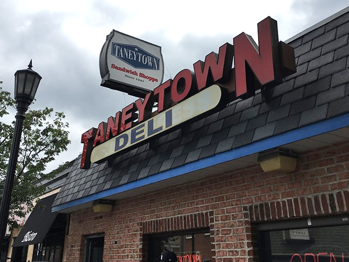 That sign promises sandwich salvation, and Taneytown delivers. A Catonsville landmark where lunch dreams come true.