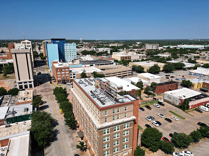 Wichita Falls downtown - where historic architecture meets modern revival, and every building has a story to tell.