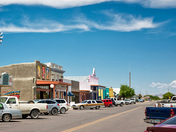 Willcox's main drag&mdash;where the sky is bluer, the pace is slower, and nobody honks if you drive like a Sunday tourist.