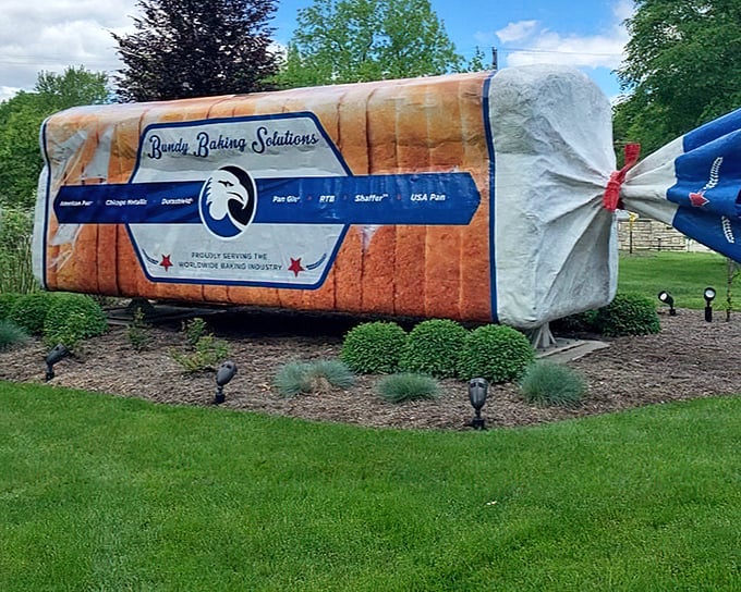 Behold the carb-lover's dream - a loaf so magnificent it could feed an entire neighborhood of hungry giants.