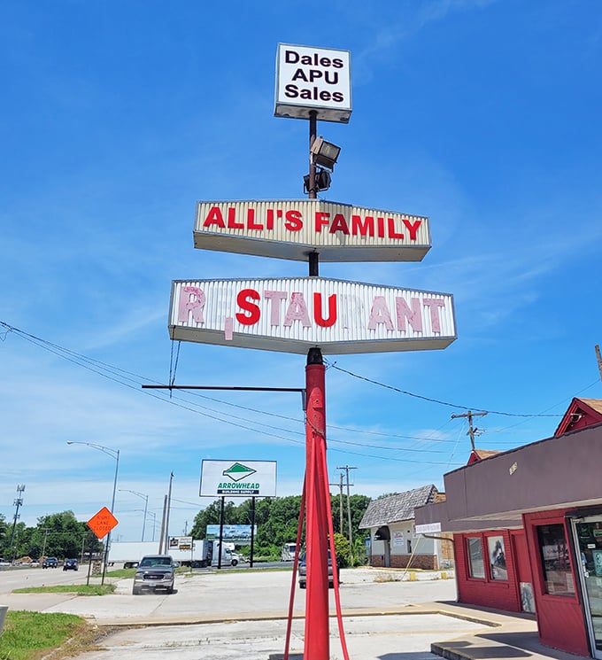That vintage sign isn't just advertising – it's a promise of the kind of meal that makes you want to hug the cook.