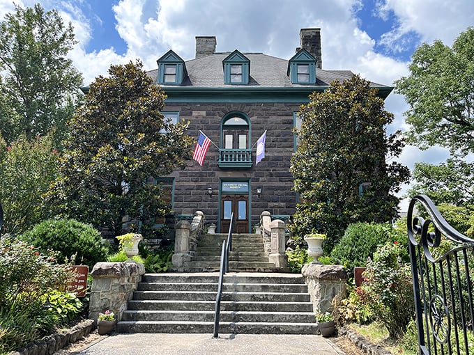 Big Stone Gap's stone architecture gives the town its distinctive character. This building looks like it belongs in a historical drama!