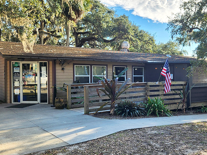 Sometimes the most unassuming buildings serve the most memorable meals - nature's perfect barbecue hideaway.