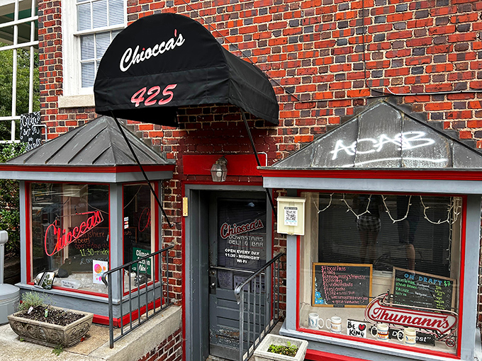 Red neon and classic charm signal you've found Chiocca's underground sandwich paradise. Where sandwich traditions are preserved like fine wine—and just as satisfying.