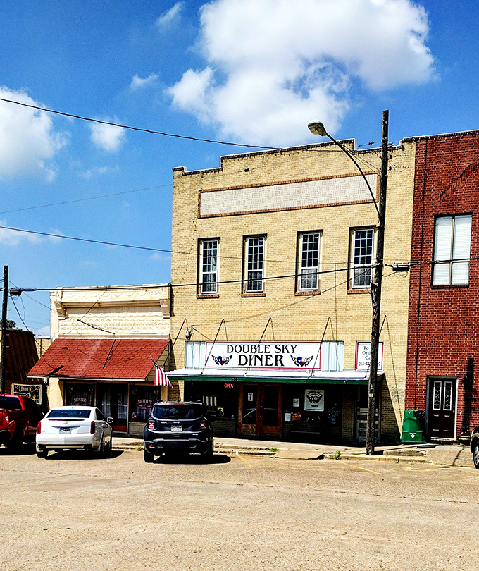This historic building houses Double Sky Diner, where breakfast traditions are honored and hunger doesn't stand a chance.
