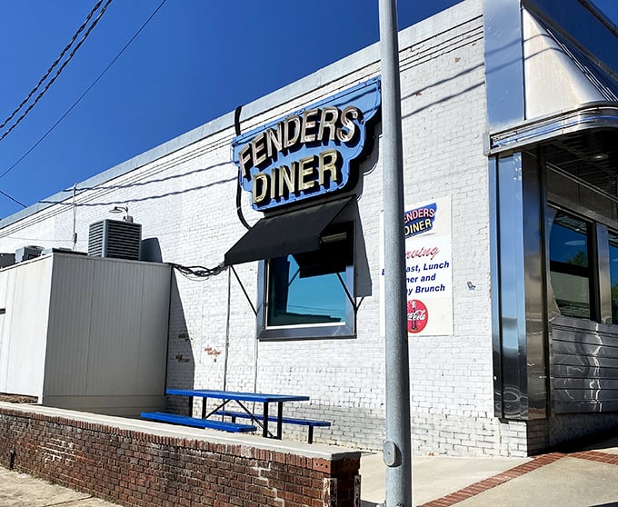 That vintage sign promises what modern restaurants often forget &ndash; simple food done right never goes out of style.