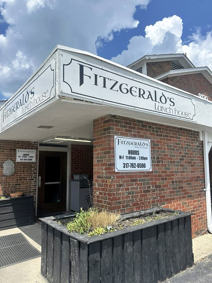 Beneath Fitzgerald's modest signage lies a lunchtime institution where office workers plot their escape routes for midday sandwich bliss.