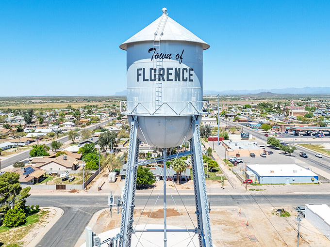 That iconic water tower isn't just for show! It stands sentinel over a community where small-town values and budget-friendly living flow as steadily as the nearby Gila River.
