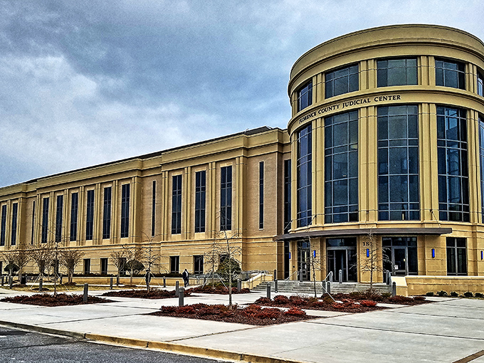 The Florence County Judicial Center stands as an impressive blend of modern design and classical elements. Justice never looked so architecturally interesting!