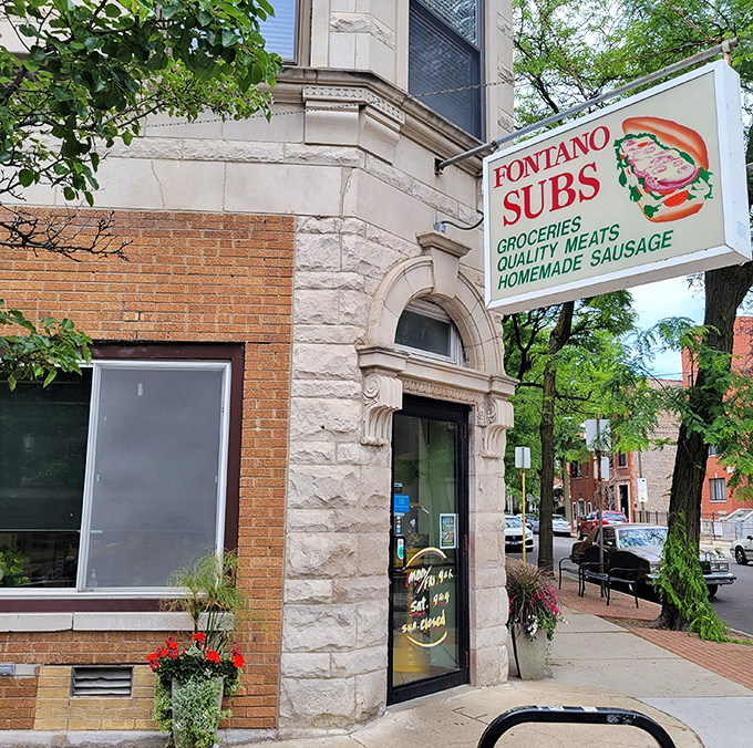 Fontano's Subs: That vintage sign promising "Quality Meats" isn't kidding around. Sandwich perfection awaits inside.
