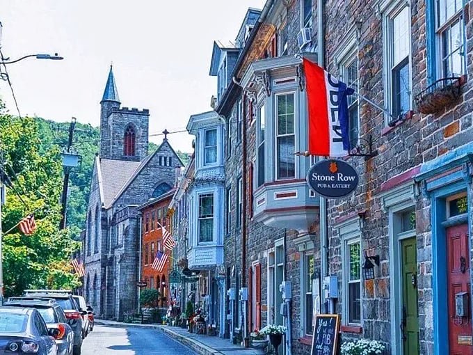 The storybook streets of Jim Thorpe offer a magical backdrop where every building seems to have a tale worth telling.