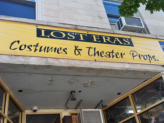 "Costumes & Theater Props" barely hints at Lost Eras' wonderland within. Like your eccentric aunt's attic, but everything's for sale.