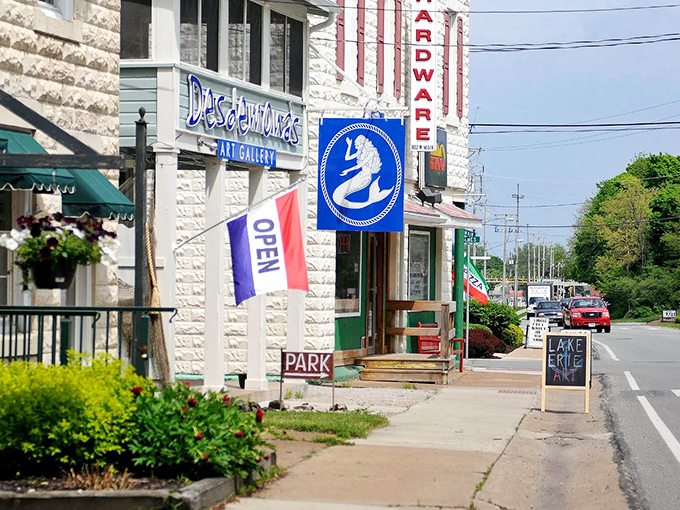 Colorful storefronts welcome visitors with the kind of small-town charm that big cities try to bottle and sell.