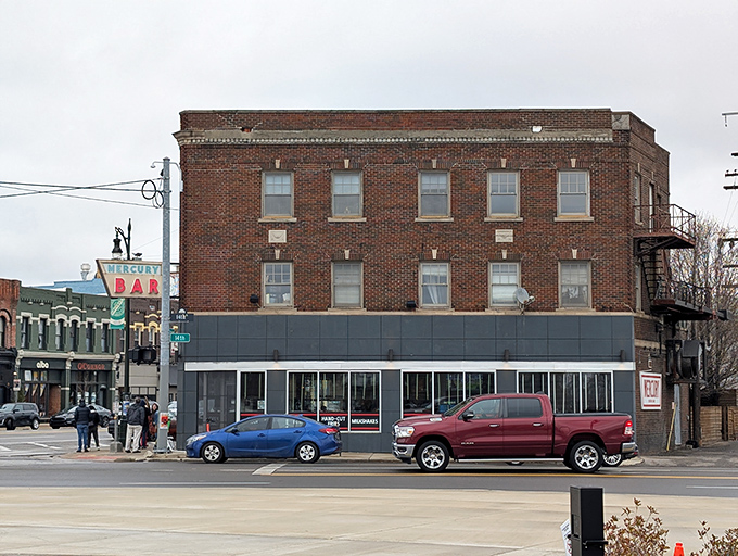 Downtown Detroit's renaissance includes places like Mercury, where classic architecture meets modern burger craftsmanship. The best of both worlds.