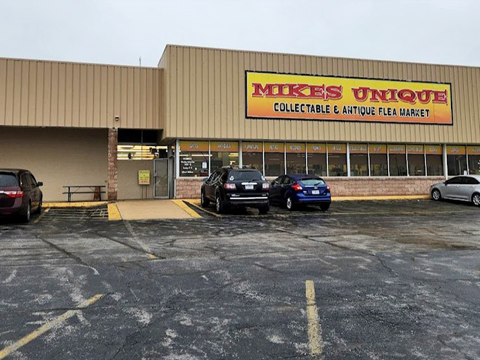 The unassuming exterior hides a wonderland of unique finds that would make any picker's heart skip a beat.