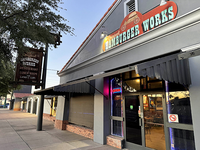 Where burgers meet open flame in a dance as old as time. The aroma alone is worth the trip!