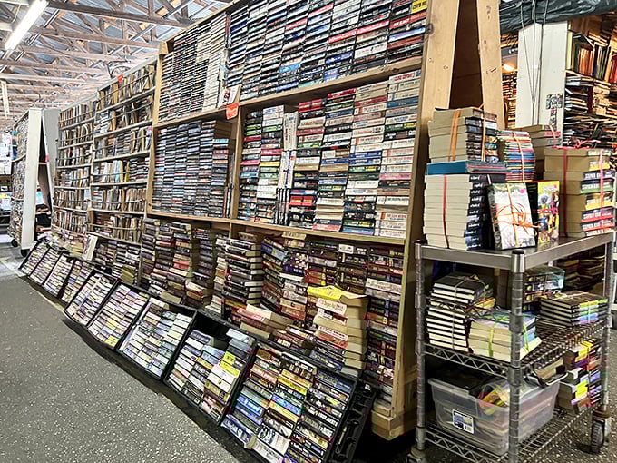 Like stepping into the world's most organized library explosion, these books await their next great adventure.