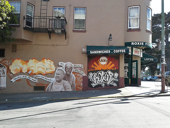 Roxie Food Center: The vibrant murals outside hint at the neighborhood character you'll taste in every bite inside.