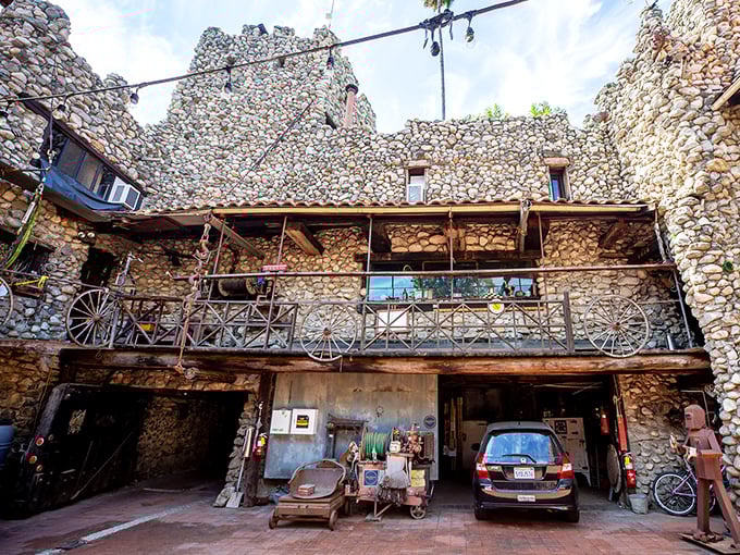 Rubel Castle: A castle built from river rocks and recycled treasures&mdash;where one man's junk became a magnificent obsession of turrets and towers.