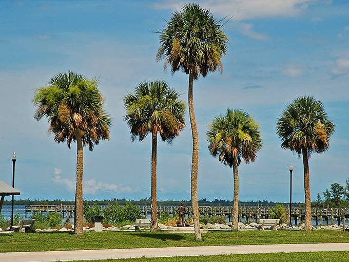 The view from Sebastian's riverside park makes you wonder why anyone would pay double to live just 20 miles away.