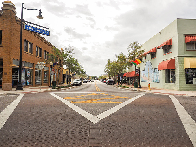 Main Street America lives on in these charming storefronts and welcoming sidewalks.