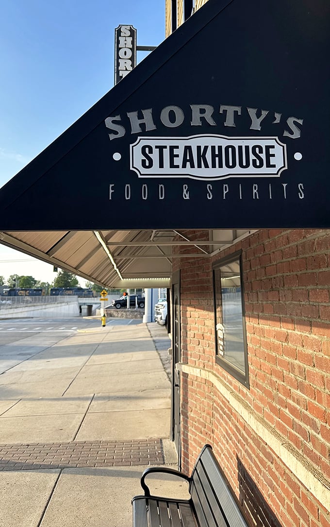 Shorty's sign promises "Food & Spirits" &ndash; an honest understatement for what might be the best steak-and-bourbon combo in northern Indiana.
