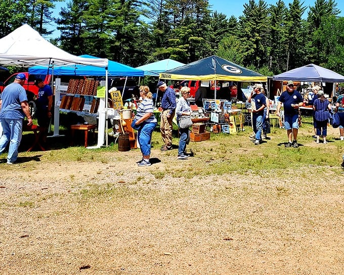 Under white tents and blue skies, St. Germain's vendors create a temporary shopping village that appears like magic on market days.