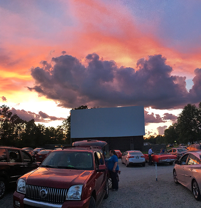 Animated characters come to life under the stars at Starlite. Who needs 3D glasses when you've got this view?