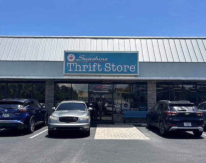 Bright skies above and bargains below&mdash;this is where wardrobe gold begins its second life.