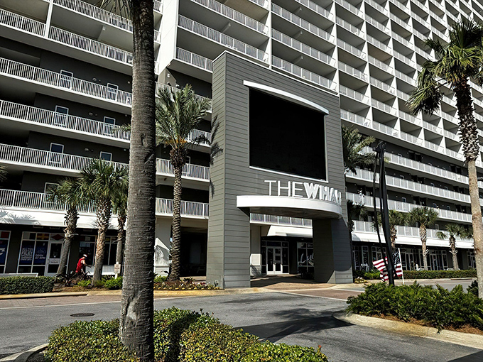 Palm trees stand guard at The Wharf like sentinels protecting a treasure trove of seafood. Your beach vacation just found its perfect mealtime companion. 