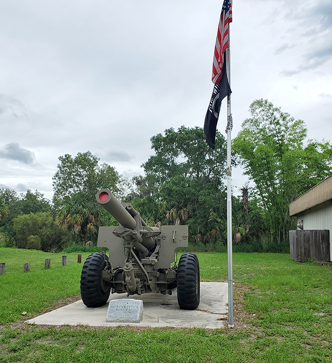 Military history stands sentinel in Arcadia, a reminder of the town's deep connections to America's past.