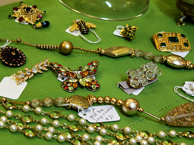 Jewelry that tells stories from another era&mdash;that butterfly brooch probably attended more interesting parties in the 70s than I did last year.