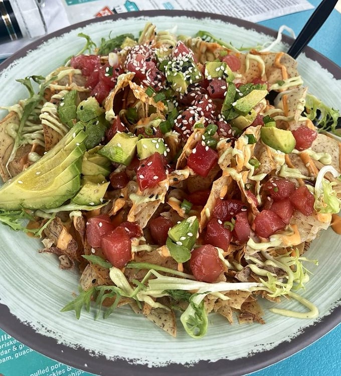 These Ahi tuna nachos aren't just appetizers&mdash;they're an edible art installation where every bite delivers a perfect balance of crunch, freshness, and subtle heat.
