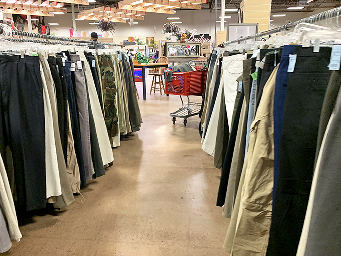The denim district &ndash; where pants go to find their second wind. This meticulous organization would make Marie Kondo weep tears of joy.