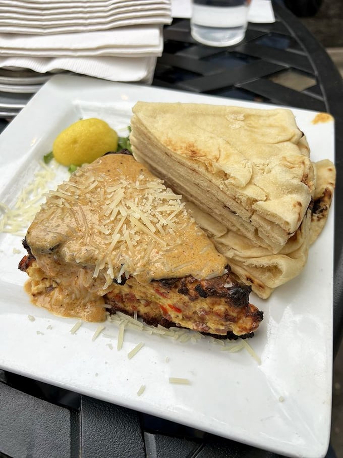Not your average cheesecake! This savory Alligator creation might raise eyebrows in the Midwest, but one bite converts skeptics into believers.