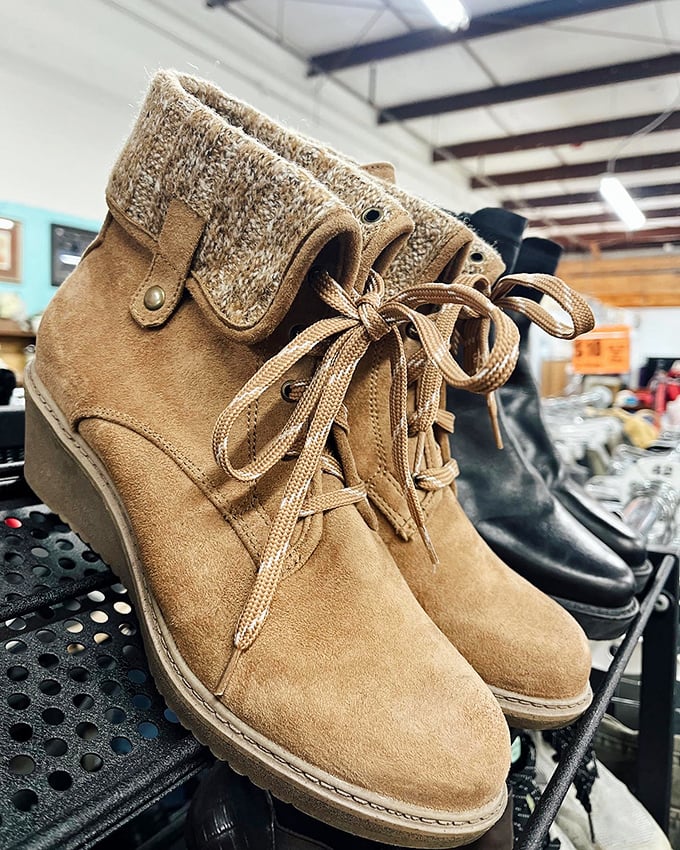 These suede ankle boots are just waiting for their Cinderella moment. Barely worn treasures at prices that won't give your wallet nightmares.