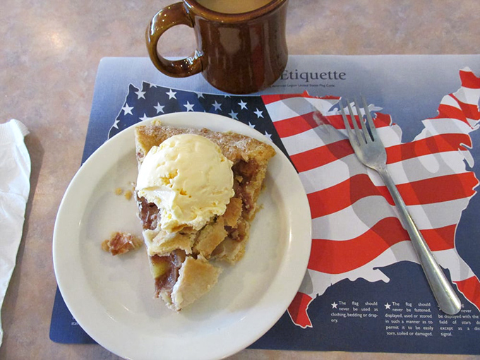 Apple pie &agrave; la mode: The founding fathers fought for your right to enjoy this perfect union of warm fruit and cold ice cream.