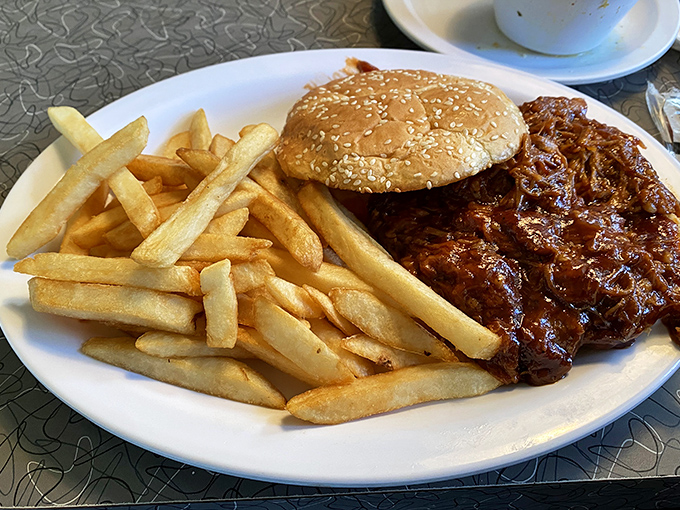 BBQ pulled pork that doesn't need a fancy introduction&mdash;just a napkin, an appetite, and the willingness to wear sauce as a badge of honor.