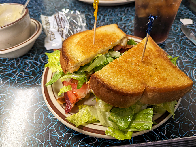 This isn't just a BLT&mdash;it's architecture. Perfectly toasted bread creating the foundation for a skyscraper of bacon, lettuce, and tomato.