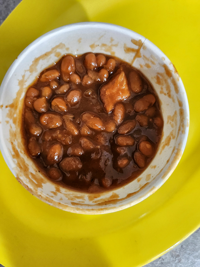 These baked beans aren't just a side dish; they're a supporting actor stealing the show. Rich, saucy, and unapologetically indulgent.
