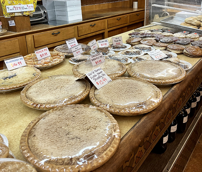 Pie paradise exists, and it's in Ronks, PA. Each carefully labeled creation waits patiently for its forever home in your stomach.