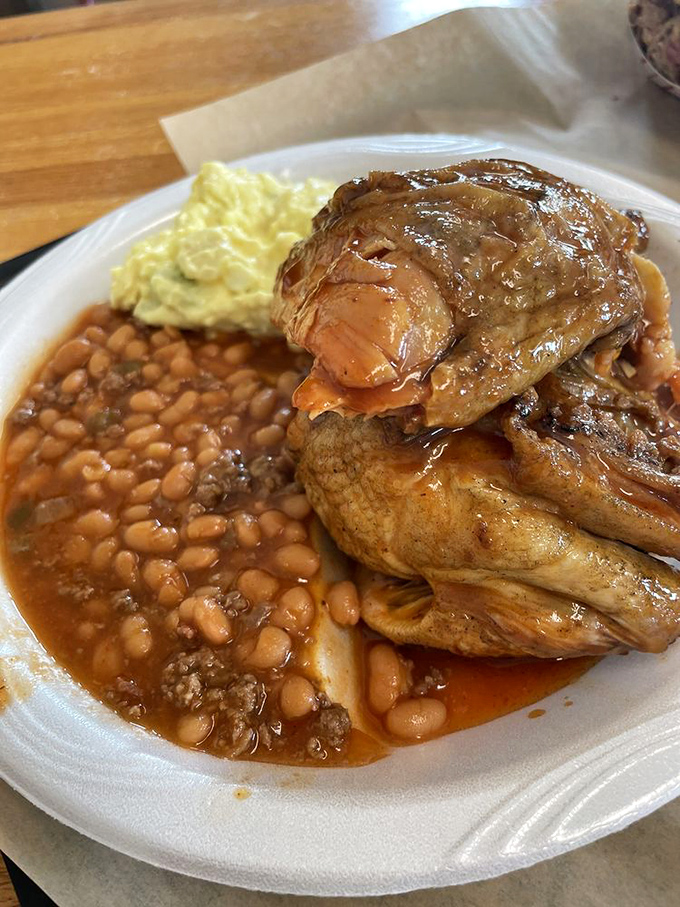 When chicken gets the Skylight treatment, even die-hard pork fans might consider switching teams. Those beans aren't just sidekicks either.