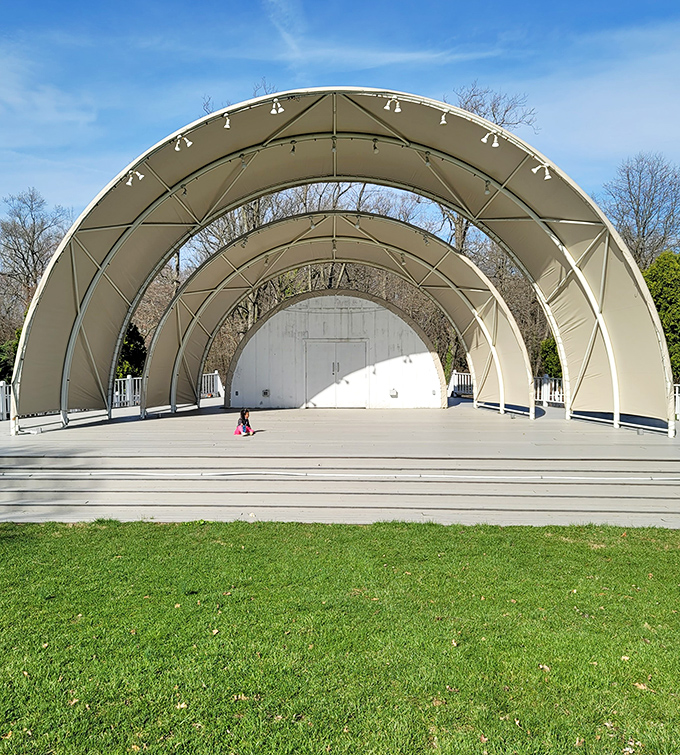 The bandshell at Bellevue looks like it's ready to host everything from Mozart to Jimmy Buffett &ndash; just add music and a summer evening.