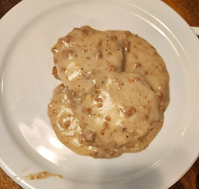 These biscuits and gravy could make a Southern grandmother weep tears of joy and pure envy.