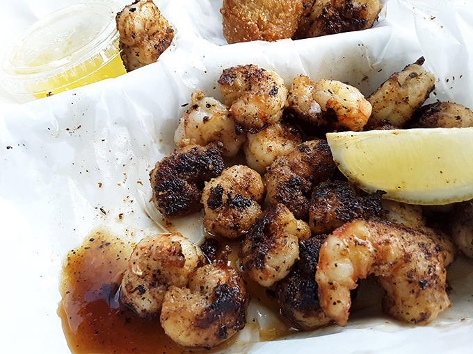 These blackened shrimp look like they just graduated from flavor university with honors. The char marks are basically diplomas in deliciousness.