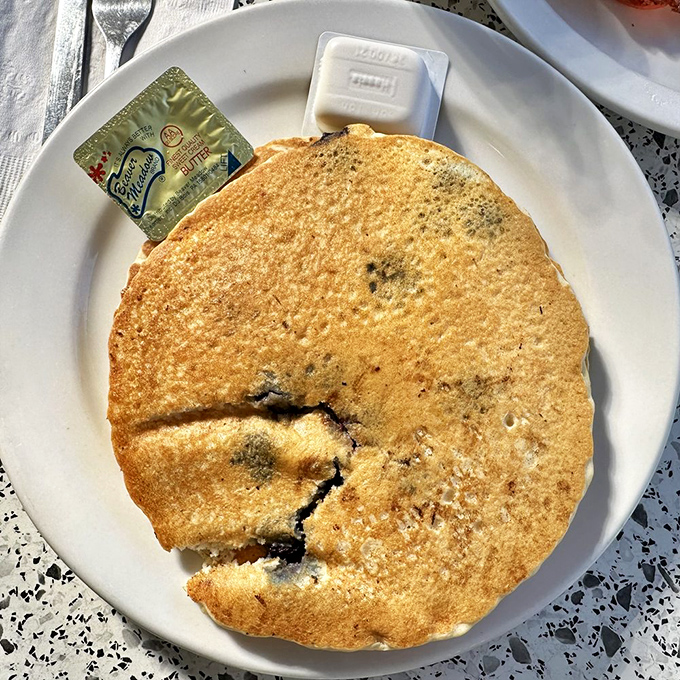 These blueberry pancakes aren't just breakfast&mdash;they're edible sunshine, golden-brown and studded with berries that burst with each heavenly bite.