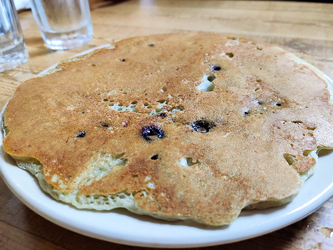 These blueberry pancakes aren't just breakfast, they're therapy&mdash;fluffy, golden-edged, and studded with berries that pop like tiny flavor bombs.